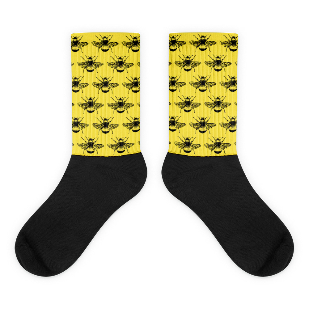 Bumblebee Socks Bzzz Buzz Save the bees Environment Climate Change Cause Care Help Gift | Ento Store