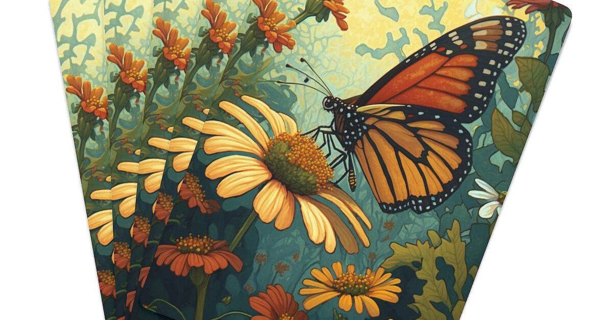 Monarch Butterfly Poker Playing Game Cards | Ento Store